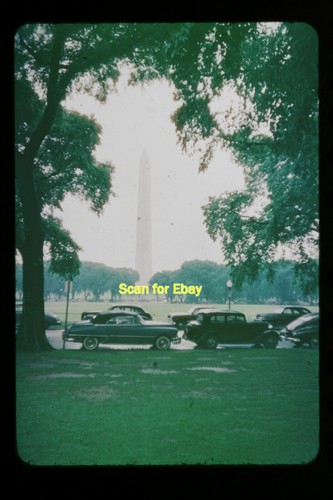 Cars in Washington D.C. in the early 1950's, Ansco Color Slide aa 7-24b ...
