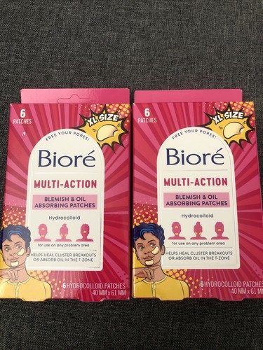 2 Pk Biore Multi-Action Blemish & Oil Absorbing Patches Exp 12/25 | eBay