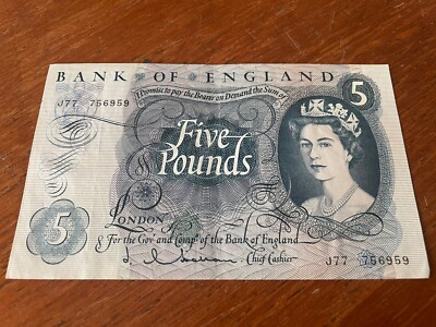 Bank Of England 5 Note for sale | eBay