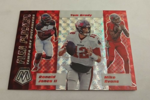 2020 Mosaic Tom Brady/Ronald Jones/Mike Evans FLEA FLICKER SILVER ...