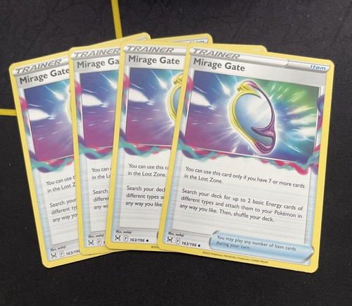 x4 Mirage Gate - 163/196 - Uncommon Pokemon Lost Origin | eBay