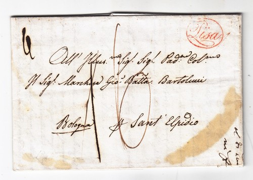 WW925-INCOMING Mail-Pref. Pisa Via Bologna X S.Elpidio | eBay