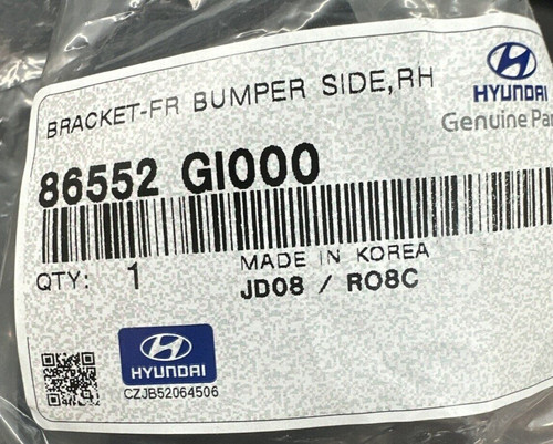 Genuine OEM Hyundai Right Front Bumper Bracket no. 86552-GI000 | eBay