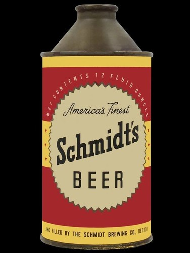 Schmidt's Beer of Detroit Cone Top Can Theme NEW Metal Sign: 12x16 ...