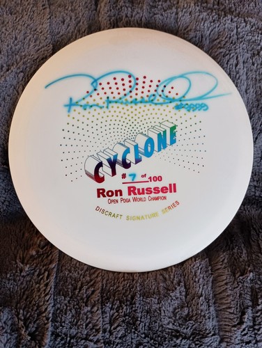 Autographed Disc Golf Signed Disc Golf Ron Russell Cyclone Vintage | eBay