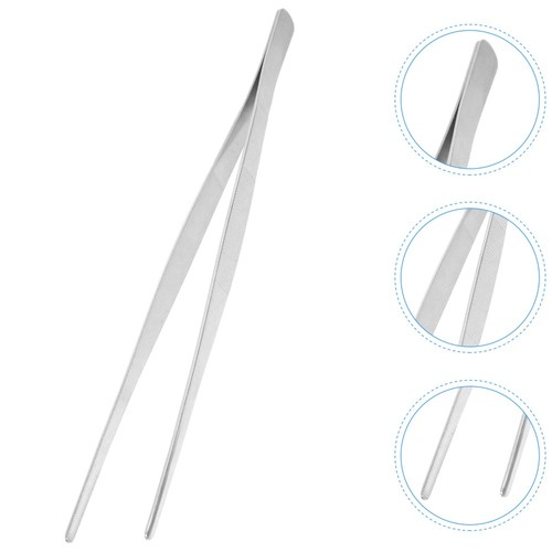 Universal 30cm Tweezers Long Straight Tweezer Stainless Steel Aquarium ...