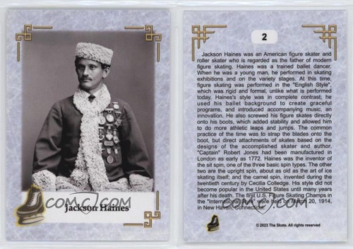 2023 The Skate #2 Jackson Haines figure skating champions Rookie | eBay