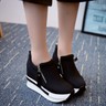 Women Hidden Wedge Heels Sneaker 2019 Mesh Platform Casual Shoes ...