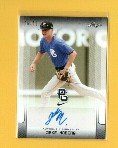 D19296 2017 Leaf Perfect Game Autographs Black Jake Moberg #36/50 | eBay