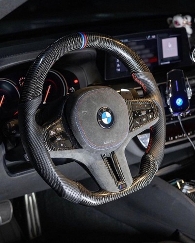 BMW G20 M3 3-Series Real Carbon Fiber Flat Customized Steering Wheel ...