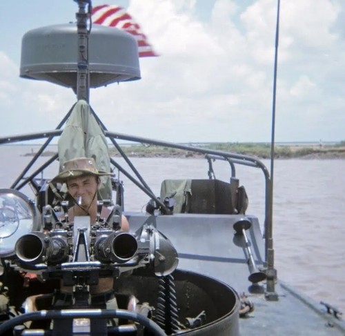 Vietnam War Usn Patrol Boat Gunner Saigon River 50 Cals Hazey 8x10 ...