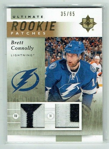 11-12 UD Upper Deck Ultimate Rookie Patches Brett Connolly /65 Dual ...