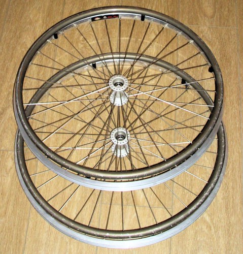 one pair 24" Quickie Sun L20 Sunrim Spoke Wheelchair Spoke Rear Wheels ...