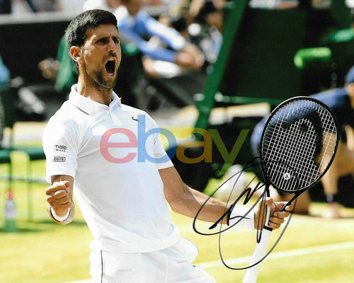 Novak Djokovic REPRINT Autographed Signed 8x10 Photo WIMBLEDON Tennis ...