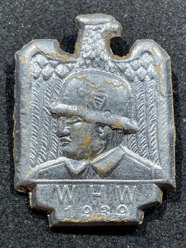 WW2 WWII German Military WHW Winter Relief Fund 1939 Paper Mache Tinnie ...