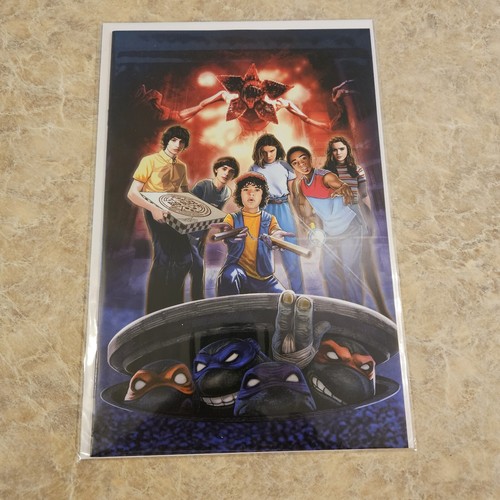 🐢🔥TMNT STRANGER THINGS # 1 RON LEARY TERRIFICON VARIANT 2023🔥🐢 | eBay