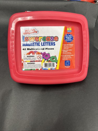 Educational Insights Alpha Magnets Lowercase Letters 42pc Red Vowels | eBay