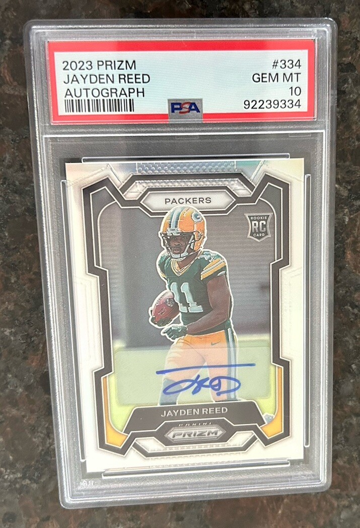 Jayden Reed 2023 Prizm #334 Rookie Autographs - Silver Price Guide ...