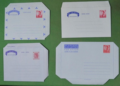 HONG KONG 4 covers aerogramme / air letter unused (A39) | eBay