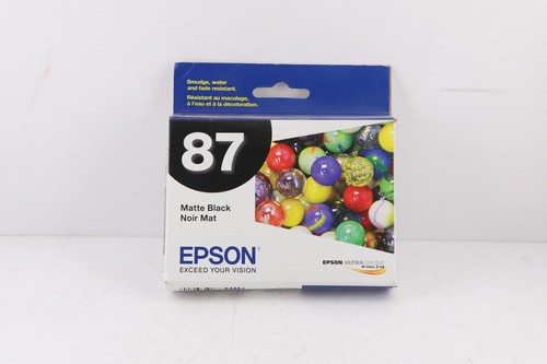 New Sealed Genuine Epson 87 Black Expired Ink Cartridge T087820 EXPIRED ...