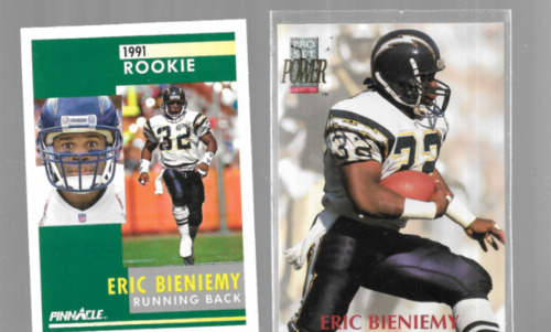 Eric Bieniemy 2 RCs. Card Lot Chargers | eBay