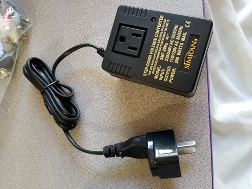 Simran SMF-200 Watt Deluxe Step Down Voltage Converter Int'l Travel AC ...