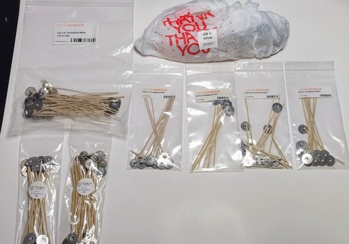 Lot of CD Pretabbed Wicks | CD Candle Wicks in 5 sizes | eBay