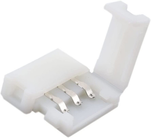 10 Pcs 3pin Rgb Led Light Strip Connectors 10mm Wide Gapless Led Tape ...