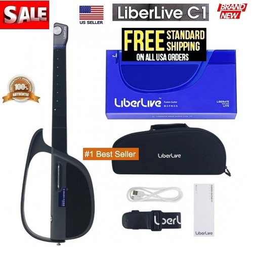 LiberLive C1 Stringless Electric Smart Guitar FoldablBuilt-in Drum ...