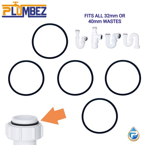 PlumbEZ Trap Washers for Sink & Basin Waste 32mm & 40mm – Pack of 1, 2 ...
