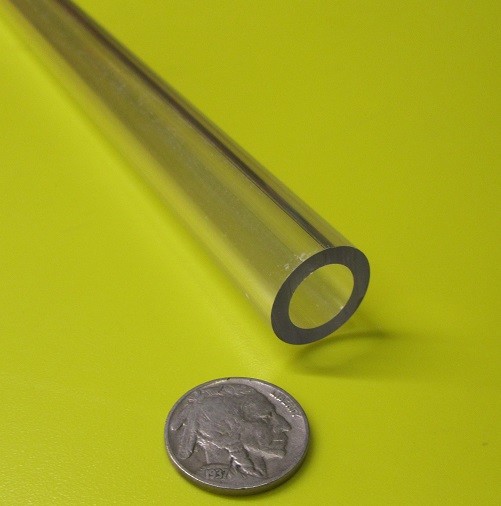 Polycarbonate Round Clear Tube / Tubing 1.25" x 1.125" (1 1/4" x 1 1/8 ...