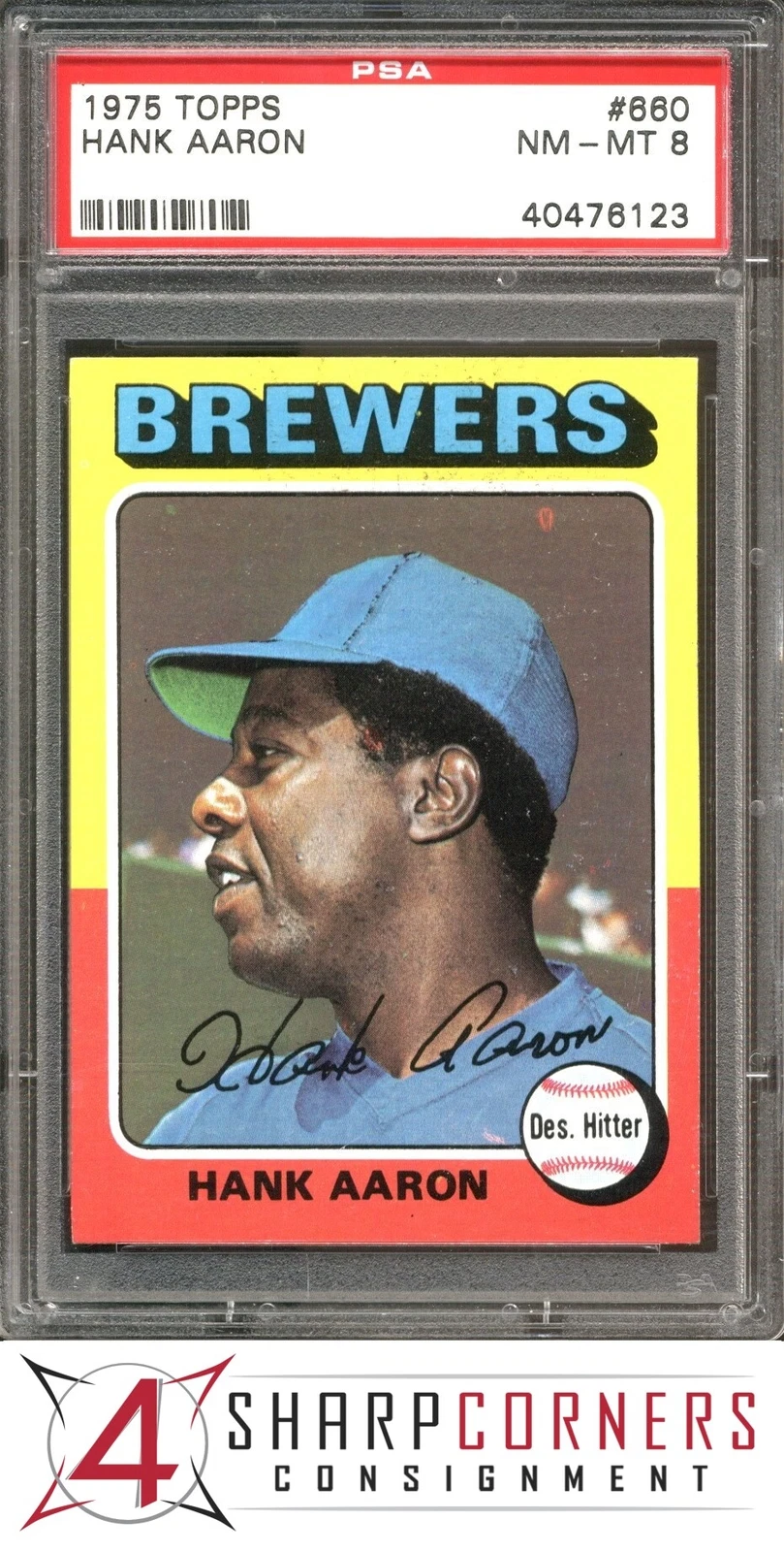 Hank Aaron 1975 Topps #660 Base Price Guide - Sports Card Investor