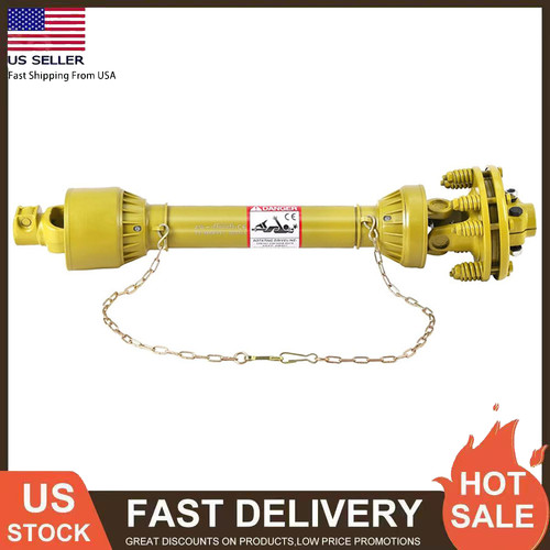 1-3/8" PTO Shaft PTO Drive Shaft with Slip Clutch, 43"-57" 6 Spline ...