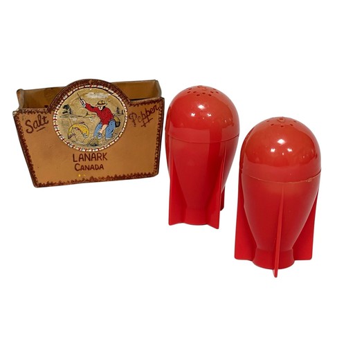Atomic Bomb Rocket Salt and Pepper Shakers 1950's Lanark Canada Fishing ...