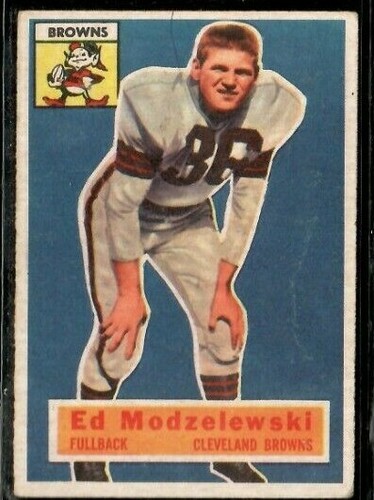 Ed Modzelewski 1956 Topps Cleveland Browns Football card #117 | eBay