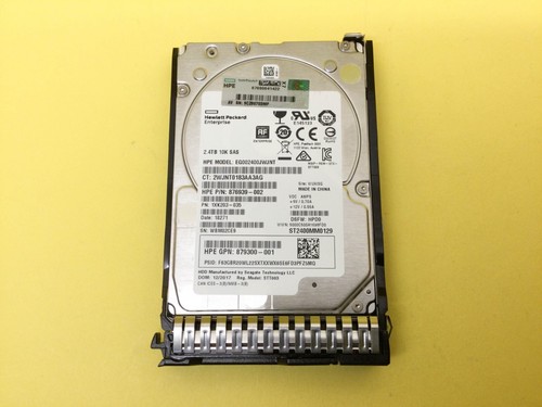 881457-B21 HPE 2.4TB 10K 12Gb/s SFF 2.5 SAS SC HDD 881507-001 ...
