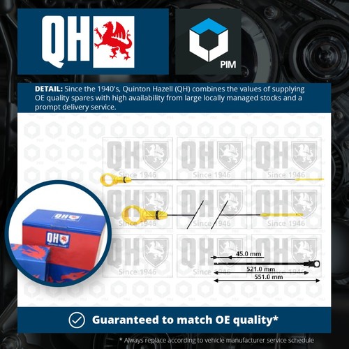 Dip Stick fits CITROEN C4 GRAND PICASSO Mk2 THP 1.2 14 to 16 Oil QH ...