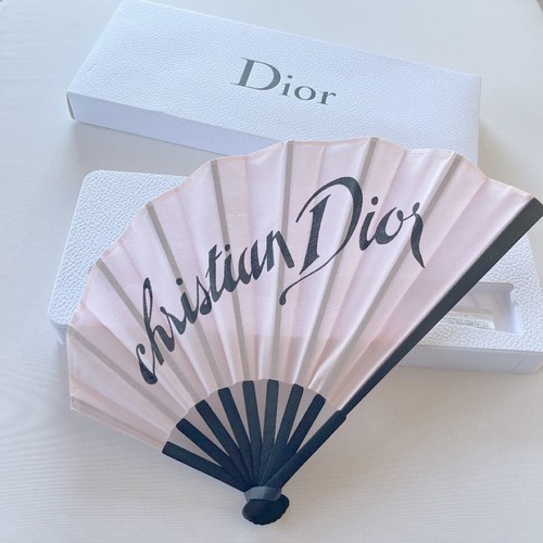 Christian Dior Miss Dior Fan Sensu Pink Logo 33cm w/Box Novelty Limited ...