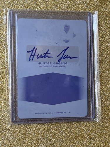 Hunter Greene 1/1 Auto RC 2016 Leaf Perfect Game Printing Plate ...