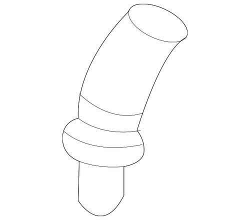 Volkswagen 1K6877236 Genuine OEM Factory Original Drain Hose Grommet ...