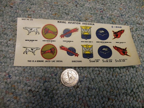 Jaco-Lac decals 1/72 1/48 1940s Naval Aviation insignia Lot 2 L117 | eBay