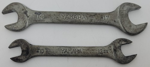 Vintage Yamaha Tool Kit Open End Spanner Wrench Lot X2 10,12,14,17 Motorcycle | eBay