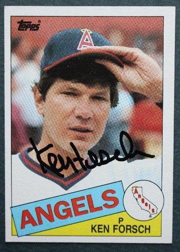 California Angels star Ken Forsch signed / autographed 1985 Topps card ...