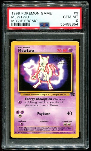 PSA 10 Mewtwo Movie Promo WB 1999 Pokemon Card #3 | eBay