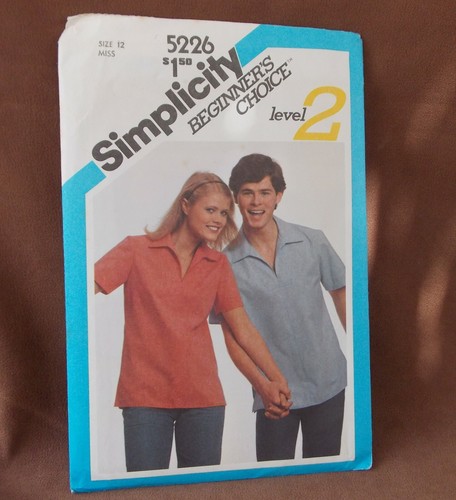 Simplicity Misses/Mens Pullover Top Bust Size 34 Uncut Pattern 5226 | eBay