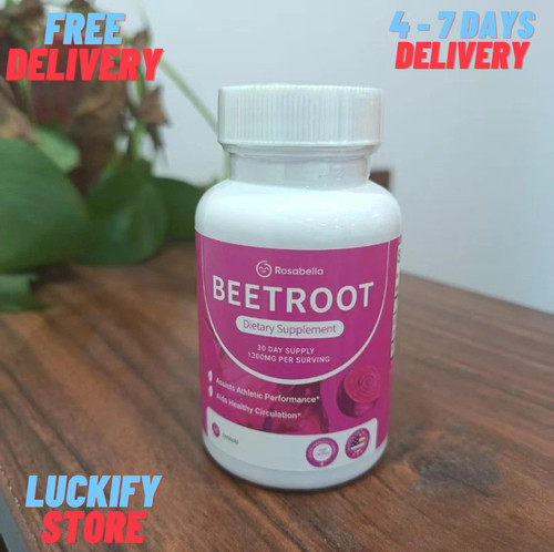 Rosabella Organic Beet Root Capsules for Circulation & Natural Energy ...