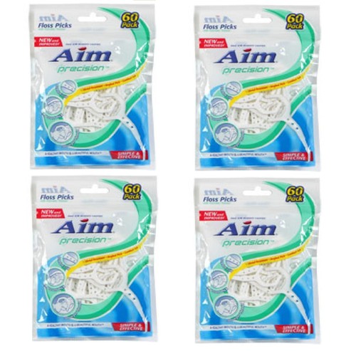 New ! 6 x 60 PK Aim Precision Dental Floss Picks USA Seller | eBay