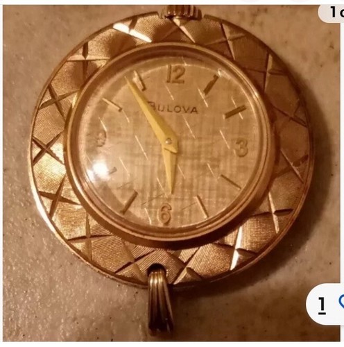 Vintage Bulova Gold Tone Necklace Watch Pendant for Women or Men | eBay
