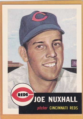 1991 TOPPS ARCHIVES 1953 SERIES BASEBALL JOE NUXHALL #105 REDS NMMT ...