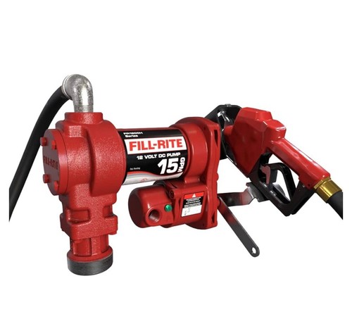 Fill-Rite Fr1210h Fuel Transfer Pump, 12Vdc, 15 Gpm, 1/4 Hp, Cast Iron ...